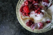 Maple Raspberry Soft Serve | Simple Sweets & Treats